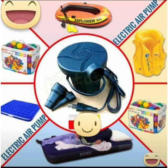 Stermay AC Electric Air Pump Inflator / Deflator HT-196 For Air Bed Pool Pam | Shopee Malaysia
