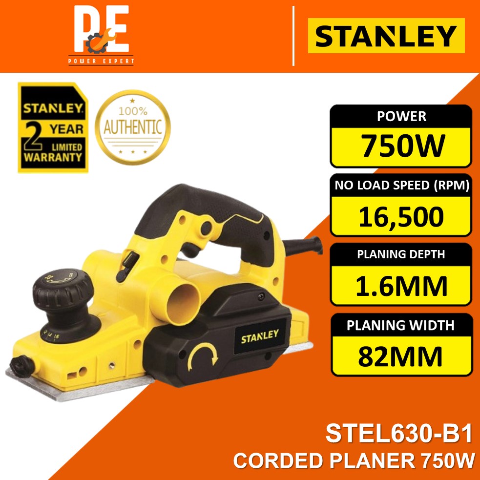 STANLEY STEL630-B1 750W CORDED WOOD PLANER | Shopee Malaysia