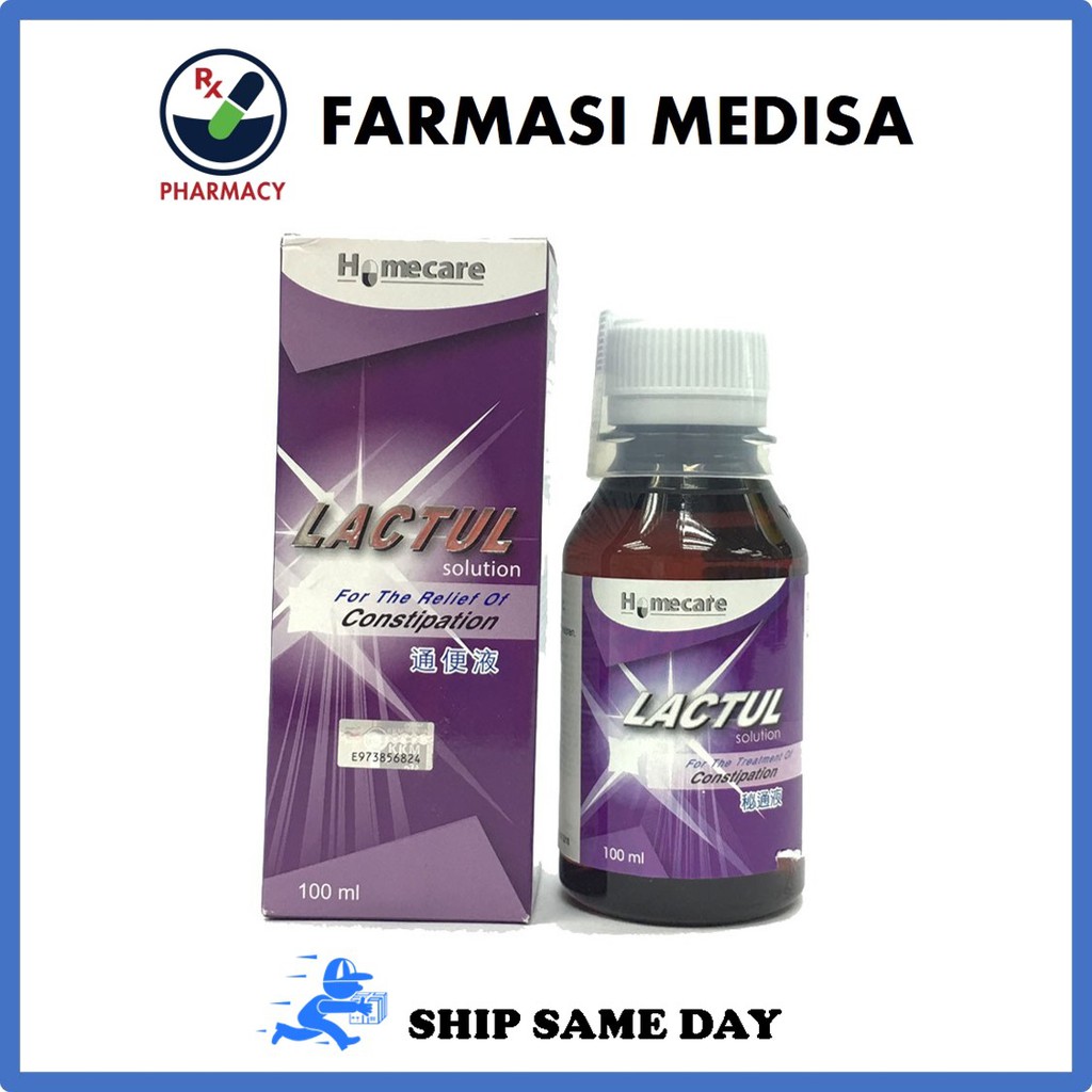 Lactul Solution for relief of constipation 100ml ubat sembelit | Shopee ...