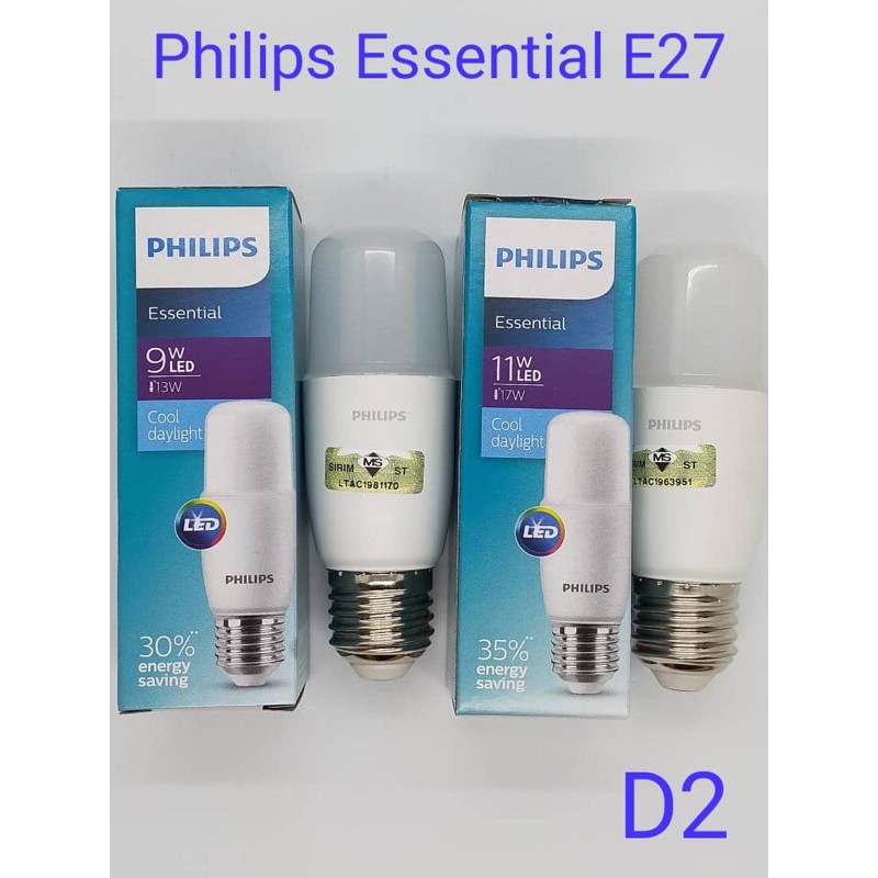 Philips Essential LED Stick E27 11W Daylight, Warm white | Shopee Malaysia