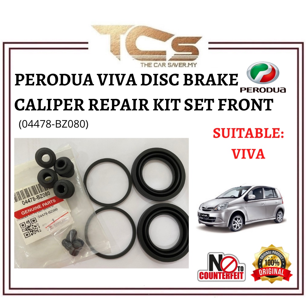 ORIGINAL PERODUA DISC BRAKE CALIPER REPAIR KIT SET (FRONT) PERODUA VIVA ...