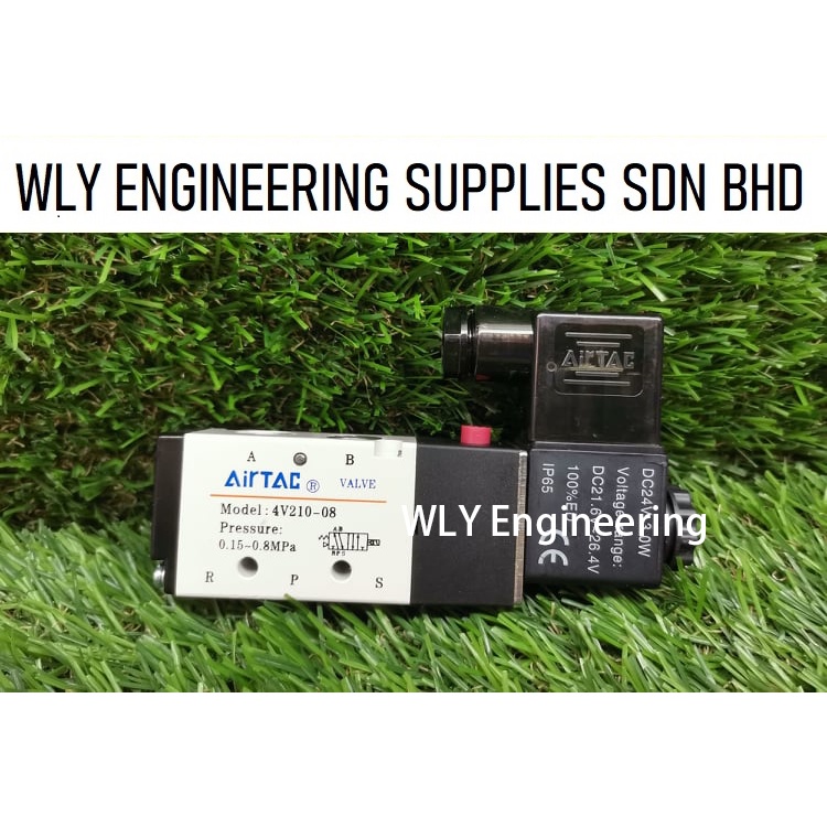 AIRTAC 5/2way Single Coil Type Solenoid Valve 1/4" DC24V / AIRTAC ...