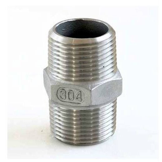 Stainless Steel NIPPLE Pipe Fitting ( 1/2" , 3/4" , 1" ) | Shopee Malaysia