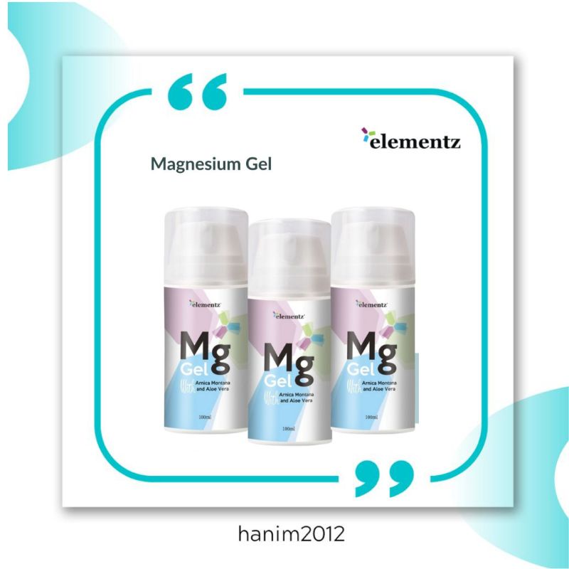 Magnesium Gel elementz | Shopee Malaysia