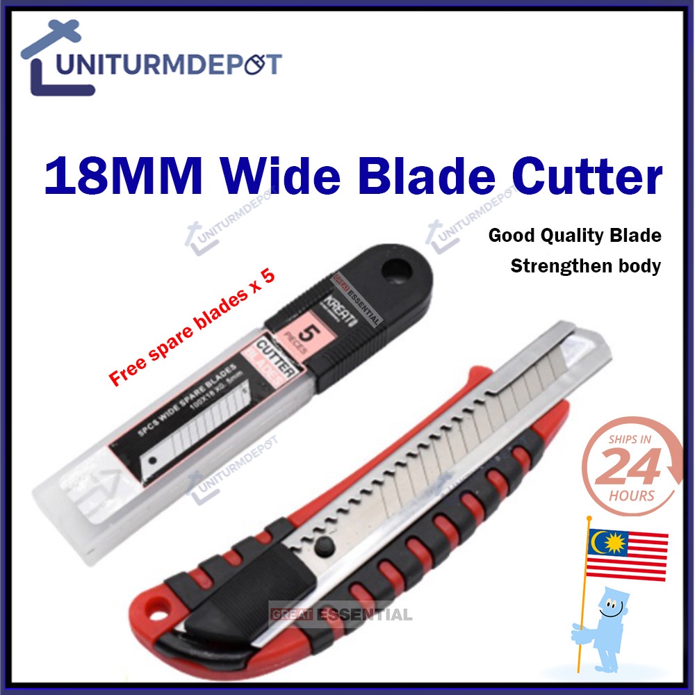 (FREE Blade 5pcs) Random Colour Best Quality Rubber Handle Big Size ...