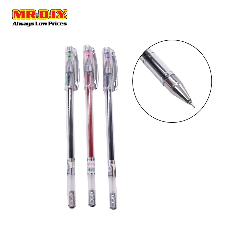 (MR.DIY) Nieki Gel Ink Pen 3 Color (3pcs) | Shopee Malaysia
