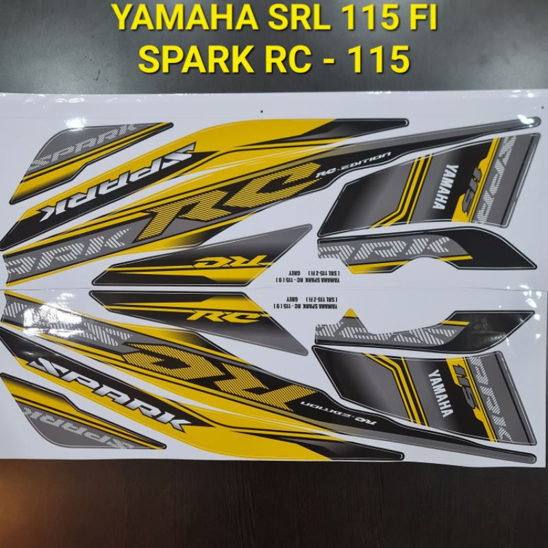 YAMAHA LAGENDA SRL 115 ZR SRL115FI SPARK RC - 115 BODY STICKER ( READY ...