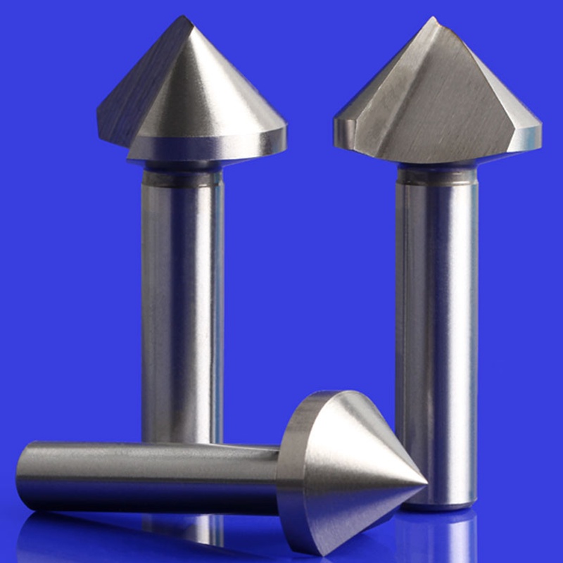 1 Flute 60/90 Degree HSS Chamfer Chamfering Cutter End Mill Tool ...