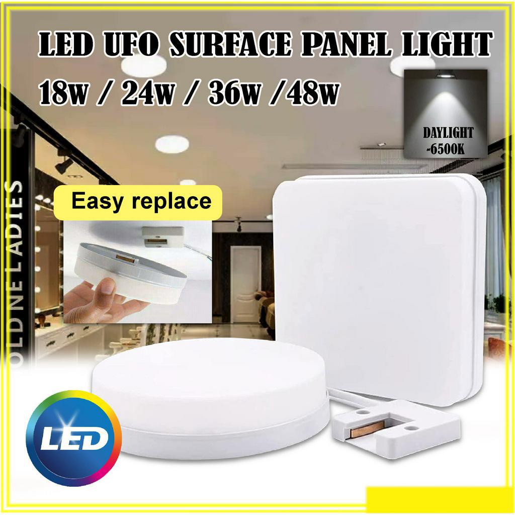 Lampu LED UFO Surface Light 18W/24W/36W/48W 6500K Daylight led light ...