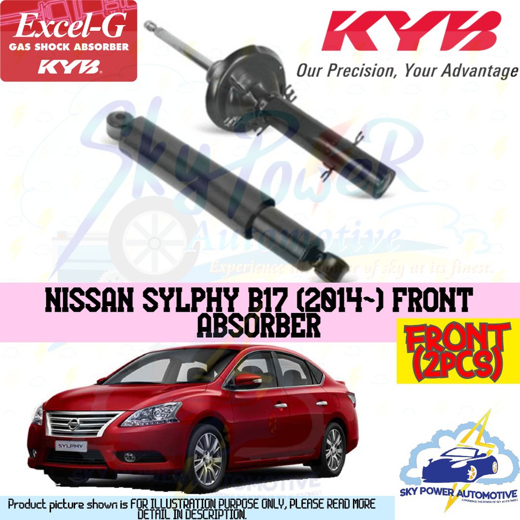 NISSAN SYLPHY B17 (2014~) KAYABA (KYB) EXCEL-G GAS SHOCK ABSORBER ...