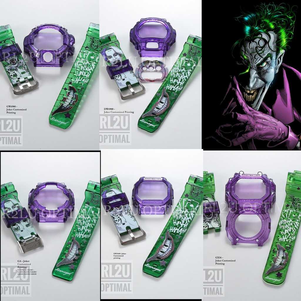 [RL2U] CUSTOMIZED PRINTING JELLY BAND AND BEZEL- JOKER DESIGN | Shopee ...