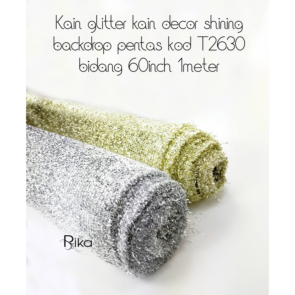 Kain glitter kain decor shining T2630 MY6124 897 FB26 backdrop pentas ...