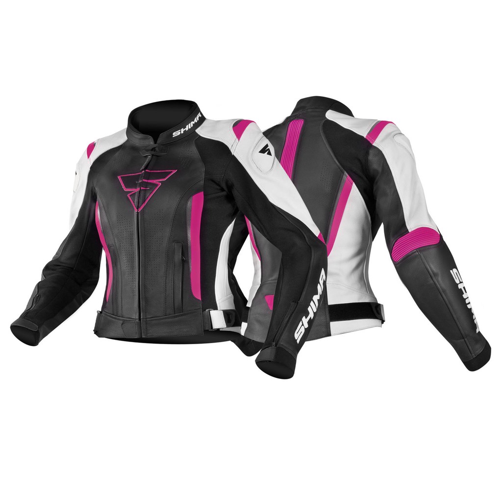 SHIMA MIURA Lady Motorcycle Jacket - Fuchsia | Shopee Malaysia
