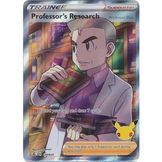 Pokemon Cards Pokemon TCG 25th Anniversary Celebrations - Professor's ...