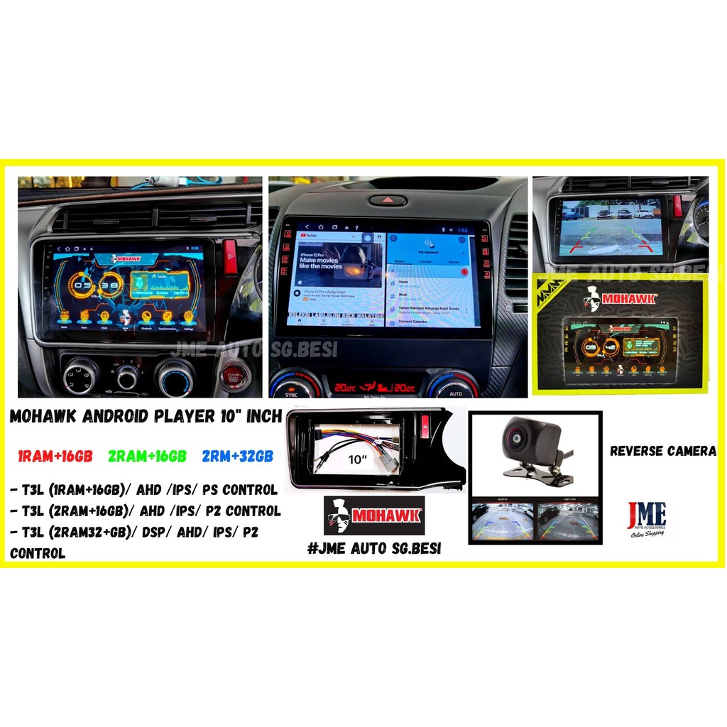 [INSTALLATION] MOHAWK (2RAM+32GB) CAR ANDROID PLAYER 9"/10" INCH ORIGINAL (AUTHORIZED) | Shopee ...