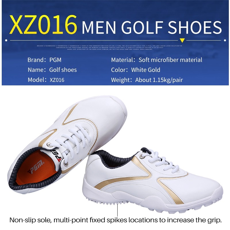 Fashion All-match PGM Golf waterproof men sport shoe with 3D ...