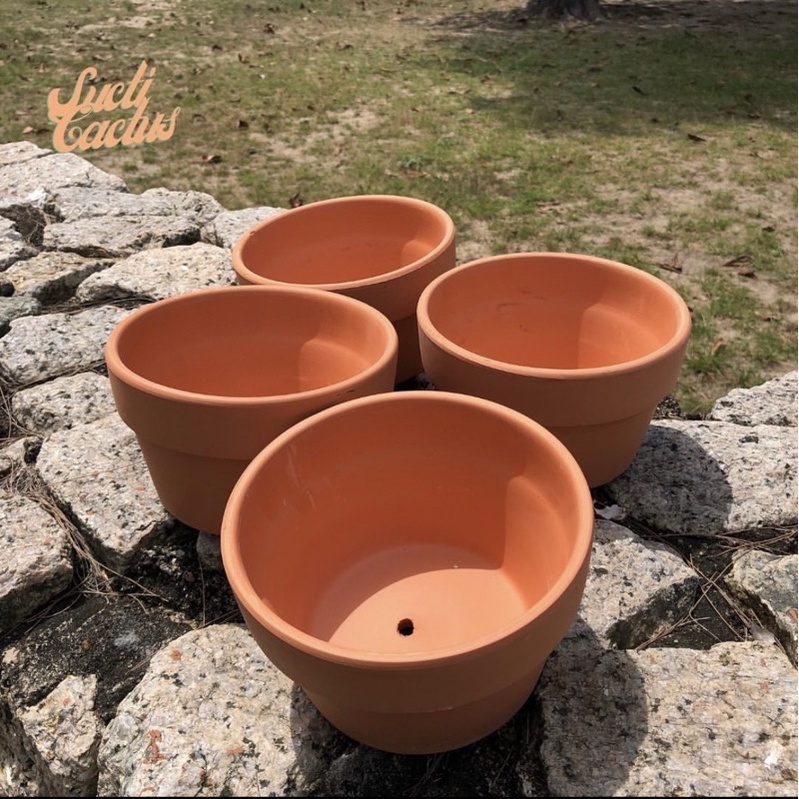 [9cm, 15cm] PASU TERRACOTTA POT CLAY RED PASU BUNGA CACTUS SUCCULENT ...