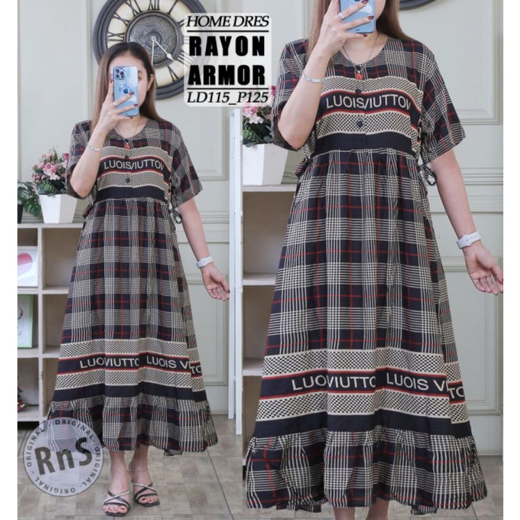 Home Dress Matt Rayon Armor Batik Lyn | Shopee Malaysia