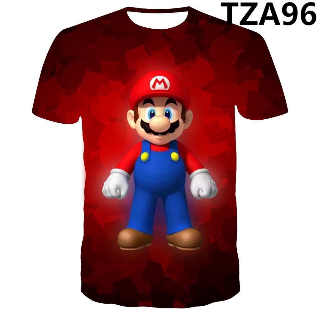 Summer Newest Male Mario T Shirt 3d Printed Casual Shirt Short Sleeves