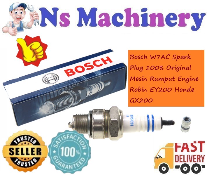 Bosch W7AC Spark Plug 100% Original Mesin Rumput Engine Robin EY20 ...