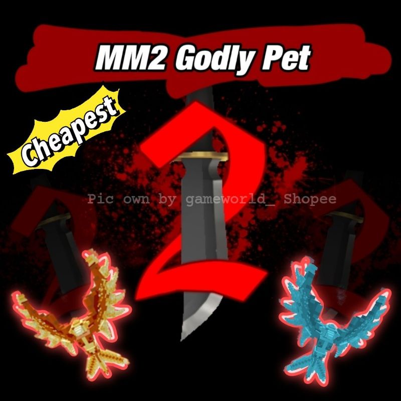 🔥 MM2 Godly Pets 🔥Murder Mystery 2 | Shopee Malaysia