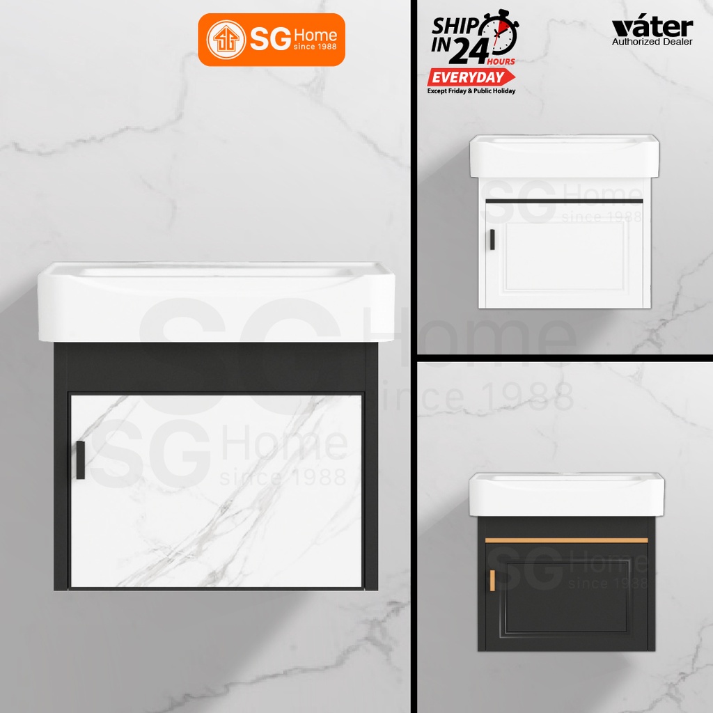 [VATER] Aluminium 40 Series Bathroom Cabinet Sink Only Ceramic Basin ...