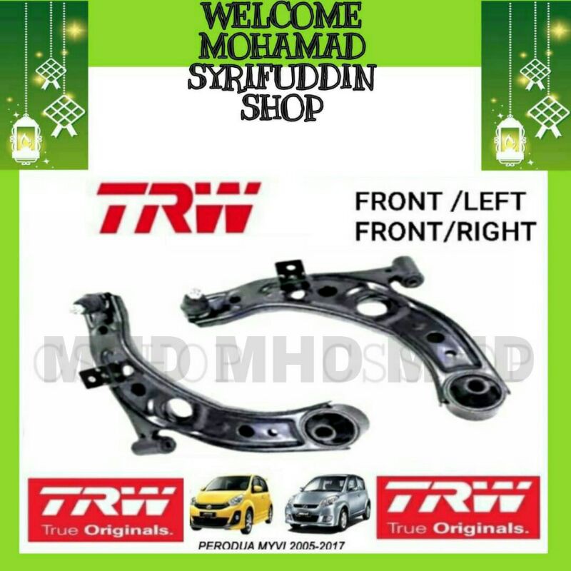 TRW PERODUA MYVI 1.0 / 1.3 , MYVI LAGIBEST LOWER ARM FRONT LEFT AND ...