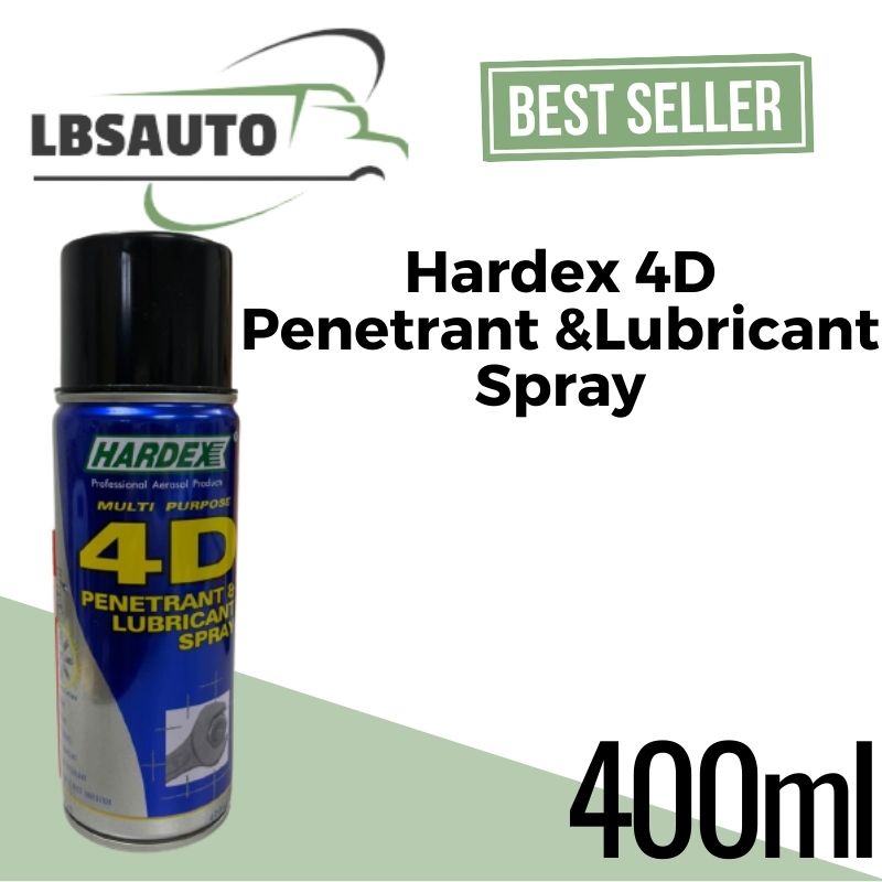 Hardex 4D Penetrant & Lubricant Spray HD440 400ml Original | Shopee ...