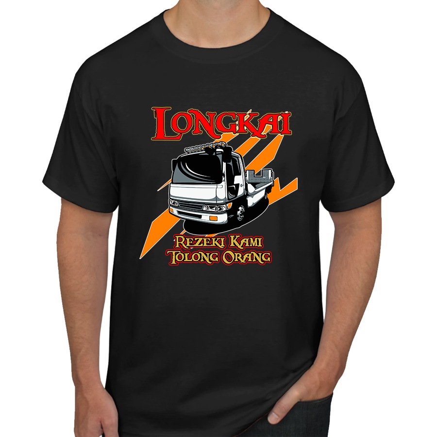 T-Shirt Baju Longkai / Tow Truck / Towing 100% Cotton | Shopee Malaysia