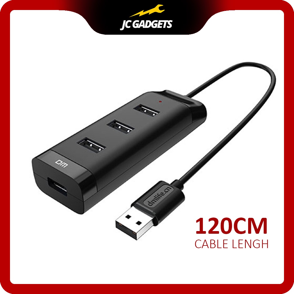 DM USB 2.0 USB Hub 4 Slot Support 1T hard disk with port with light ...