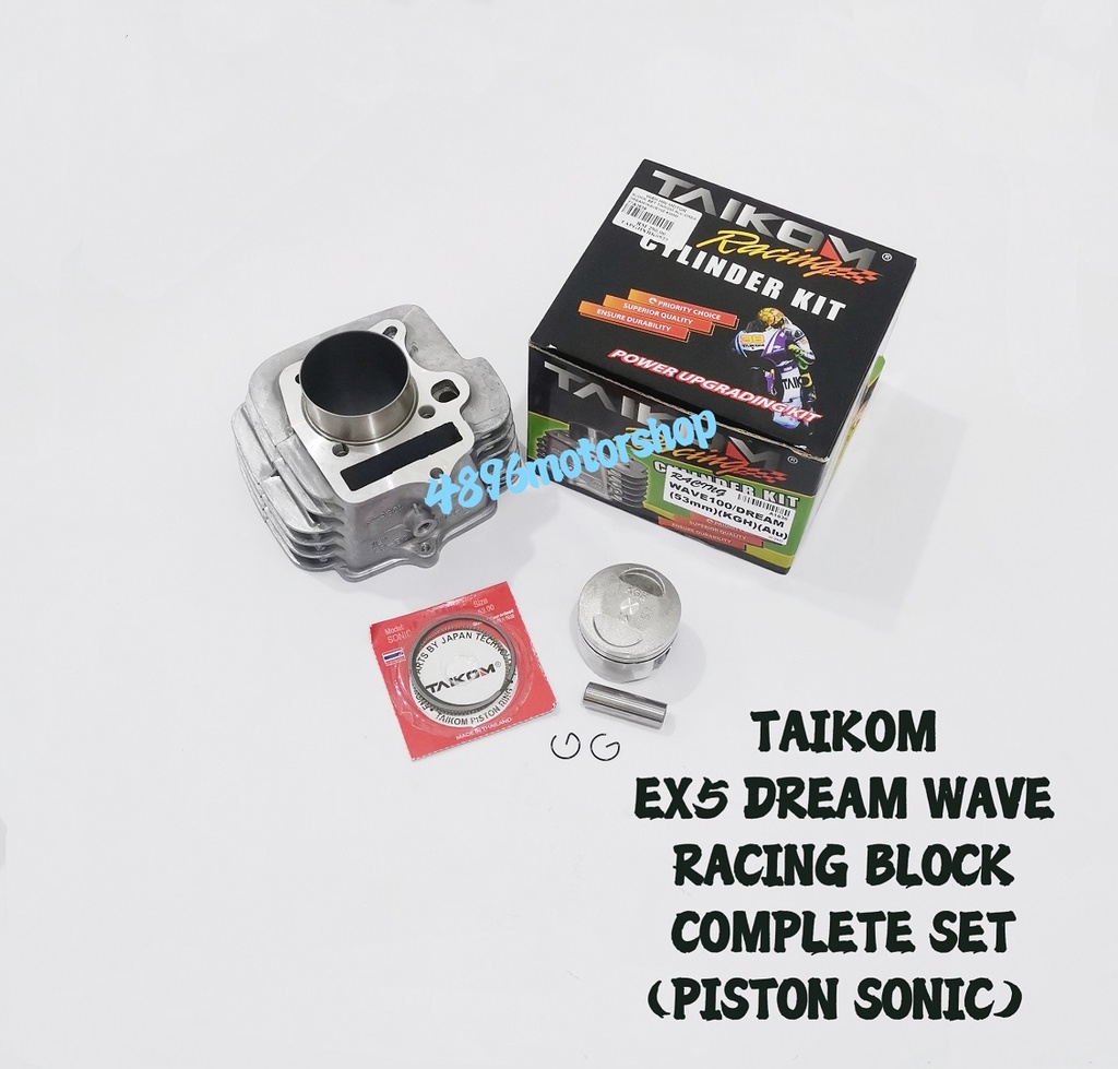 100% ORIGINAL TAIKOM RACING BLOCK COMPLETE SET EX5 DREAM WAVE KRISS 100 ...