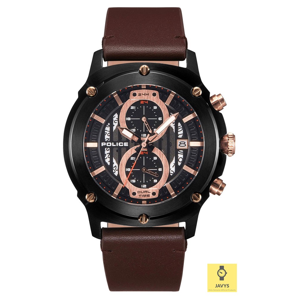 POLICE Timepiece PL15917JSB/02A / Men's / LULWORTH / Dual Time ...