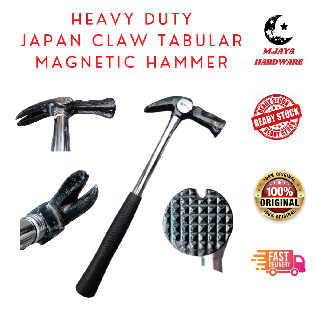 Japanese H/duty Light Weight Type Claw Tubular Hammer 27MM Steel Handle ...