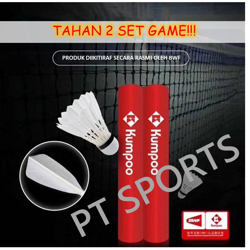 [Ready Stock Local Seller] FREE SOCKS!!! KUMPOO 2/4 SHUTTLECOCK ORIGINAL | Shopee Malaysia