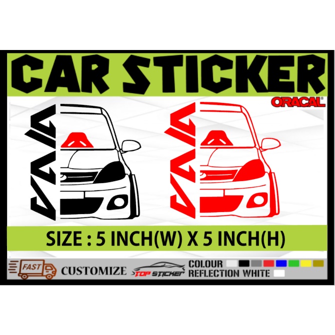 PERODUA VIVA CAR STICKER AKSESORI KERETA STICKERS | Shopee Malaysia