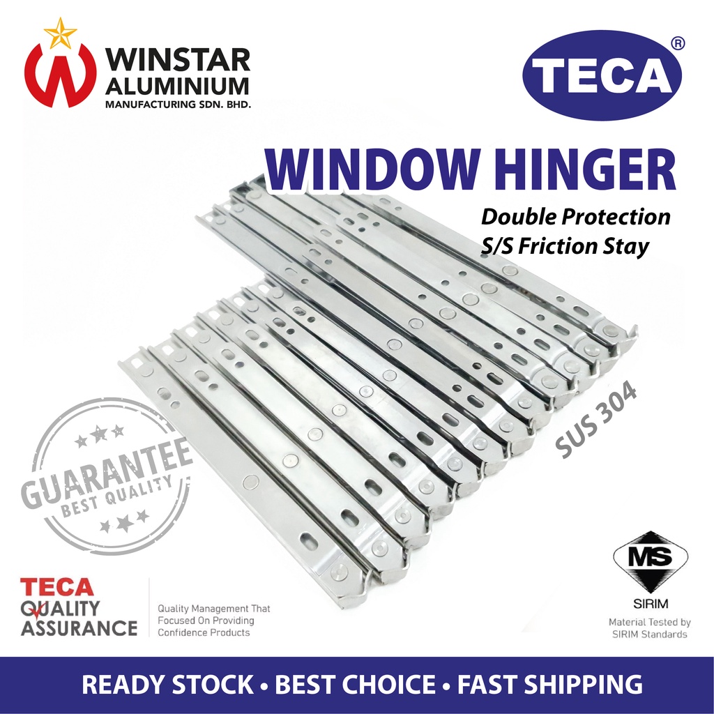TECA Window Hinger Stainless Steel - 430 / 202 / SUS304 (8"/12 ...