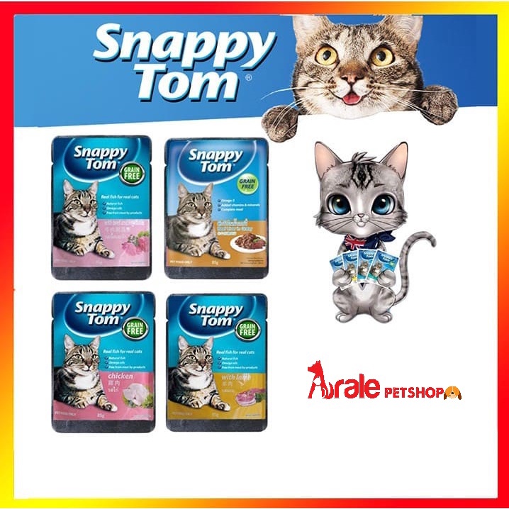 Pate SNAPPY TOM FOR CATS - 85GR PACK | Shopee Malaysia