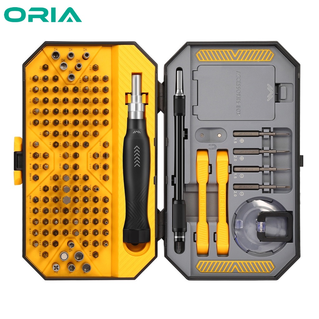 ORIA 145 in 1 Precision Screwdriver Set with 132pcs Magnetic Bits ...