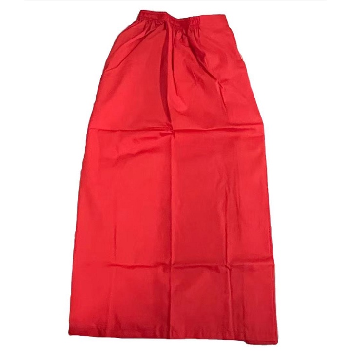 Kain Susun Tepi Getah Tanpa Zip Warna Merah Sekolah Agama Kain Cotton ...