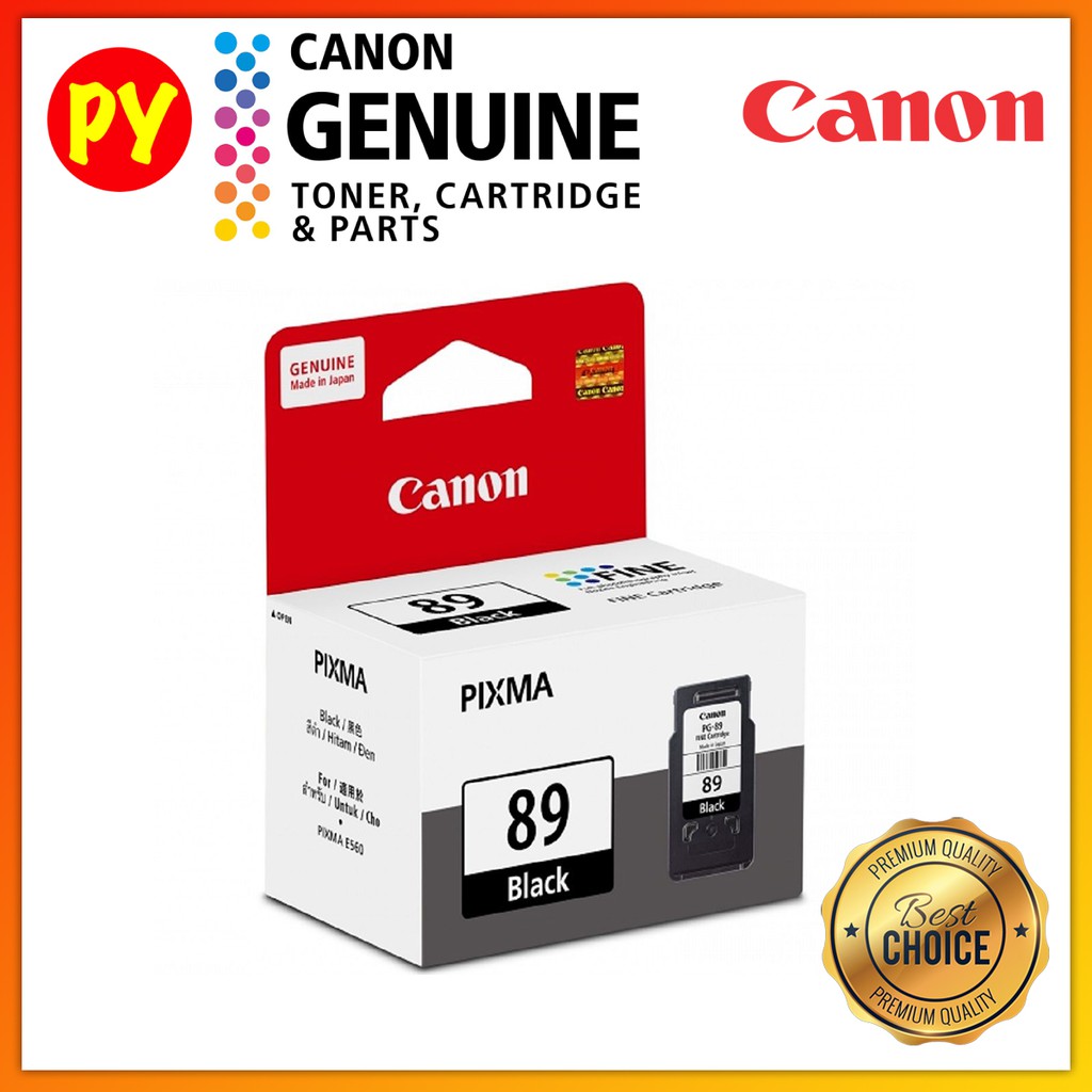 Canon PG-89 Black Original Ink Cartridge PG89 PG 89 For E560 | Shopee ...