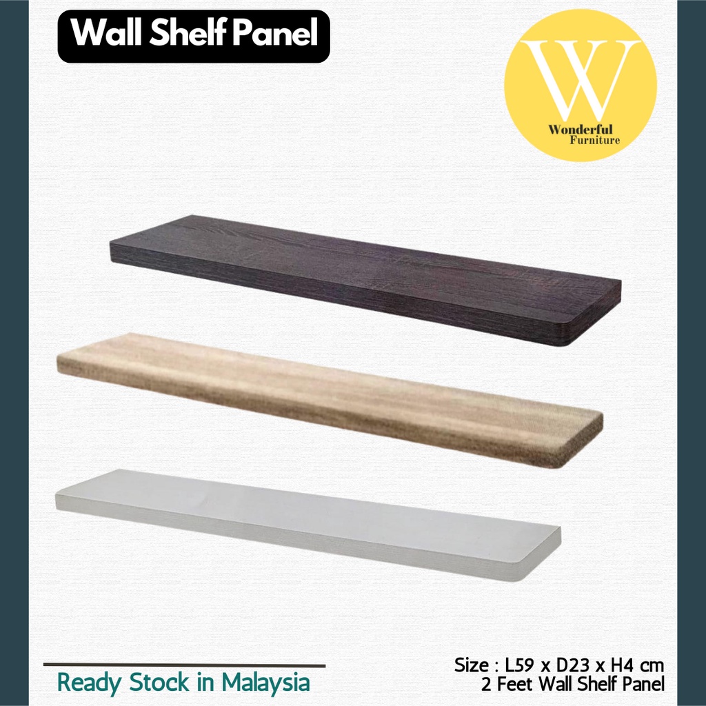 (MDF Board) Wonderful Furniture 3 ft 2 ft Wall Shelf Panel Wall Shelf ...