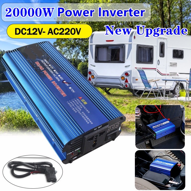 ⚡️Fast delivery ️20000W Original Power inverter Solar inverter DC 12V/ 24V/48V/60V to AC 220V ...