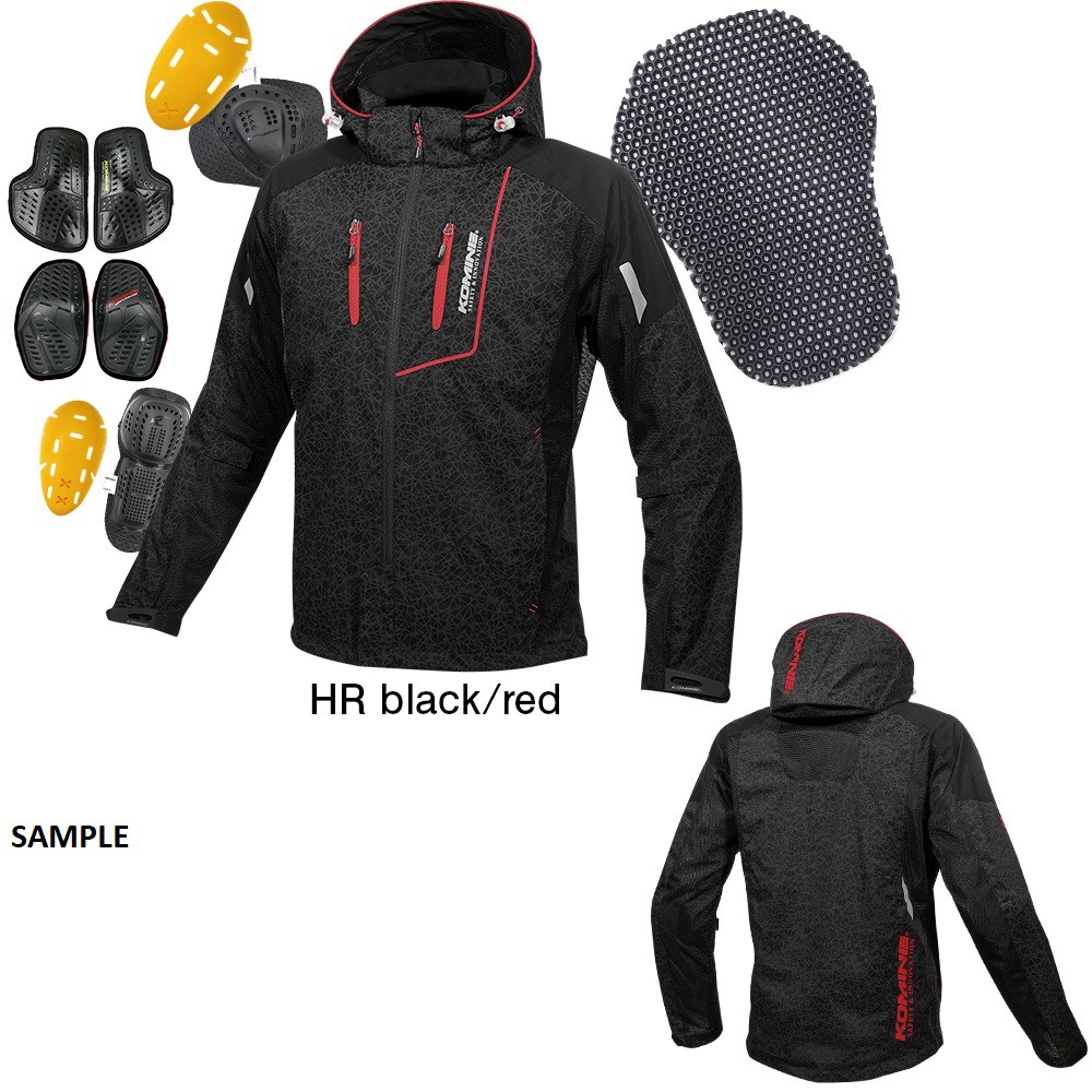 Komine JK-112 Genri HR Protect Half Mesh Motorcycle Parka Jackets | Shopee Malaysia