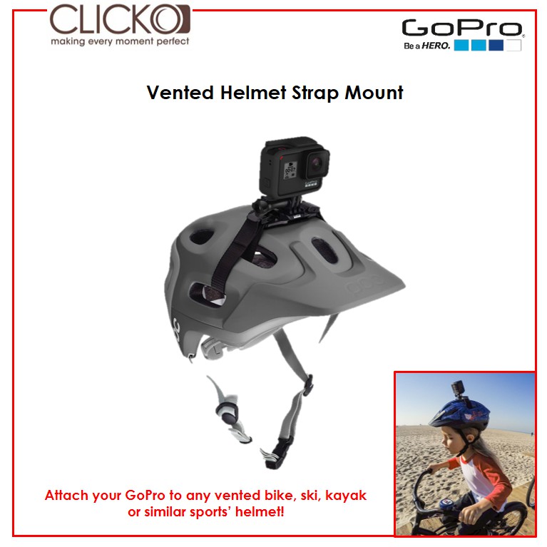 GoPro Vented Helmet Strap Mount ( GoPro M'sia Wty ) | Shopee Malaysia
