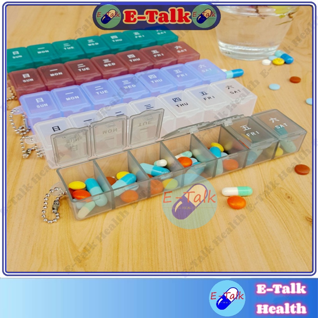E-Talk Pill Medicine Container Pill Storage medicine Pill Box organizer ...