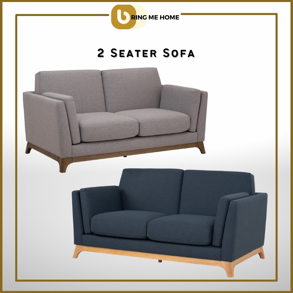 BMH CINI 2 Seater SofaSofa Murah Fabric Sofa Kain Kusyen Sofa Kayu ...