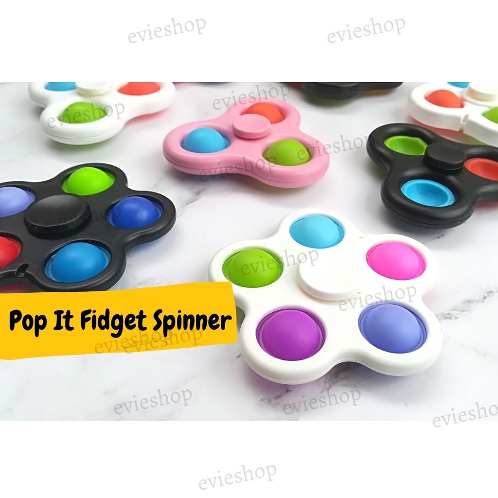 Pop It Fidget Spinner Simple Dimple Pop It Toy Spinner Toy Spinning Toy ...