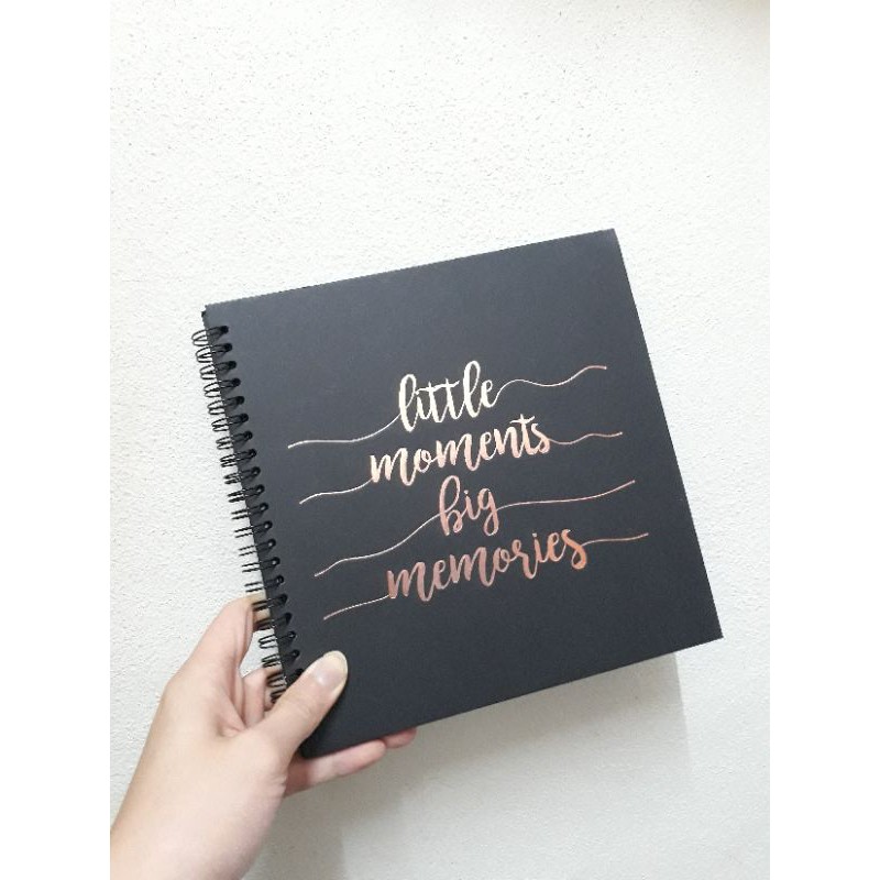 Spiral Album with Foil Cover(LITTLE MOMENTS BIG MEMORIES) | Shopee Malaysia