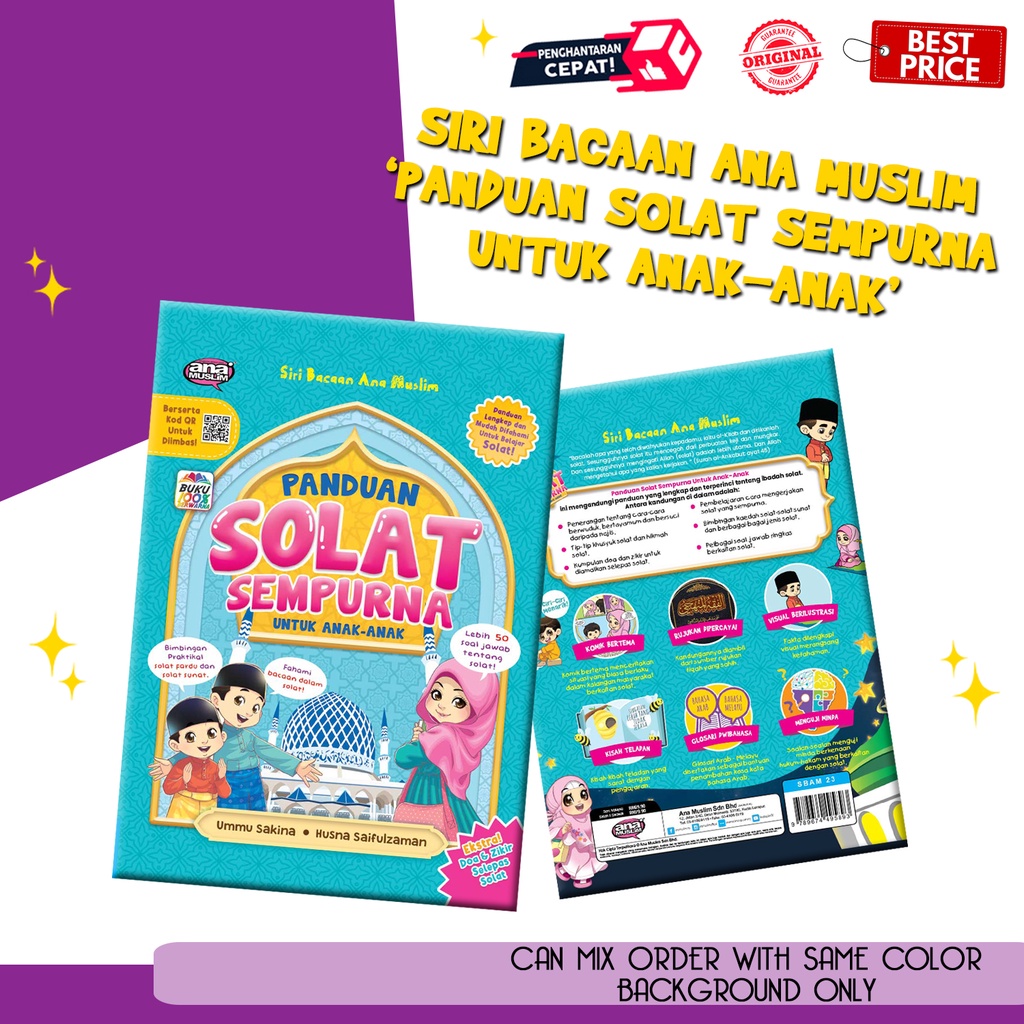 Panduan Solat Sempurna Untuk Anak-Anak [Buku Panduan Lengkap Solat ...