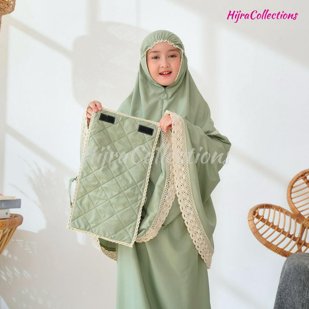 KATUN Nasya Cotton Children's Travel Mukena 3 in 1 + Bag Can Be Sajadah ...